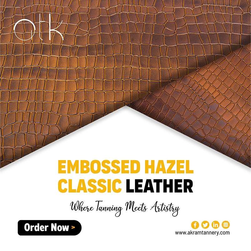 Embossed Classic Hazel Leather - Akram Tannery Kasur