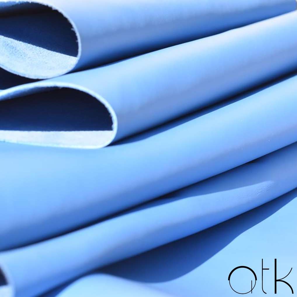 Softy Cow Leather - Sky Blue - Akram Tannery Kasur