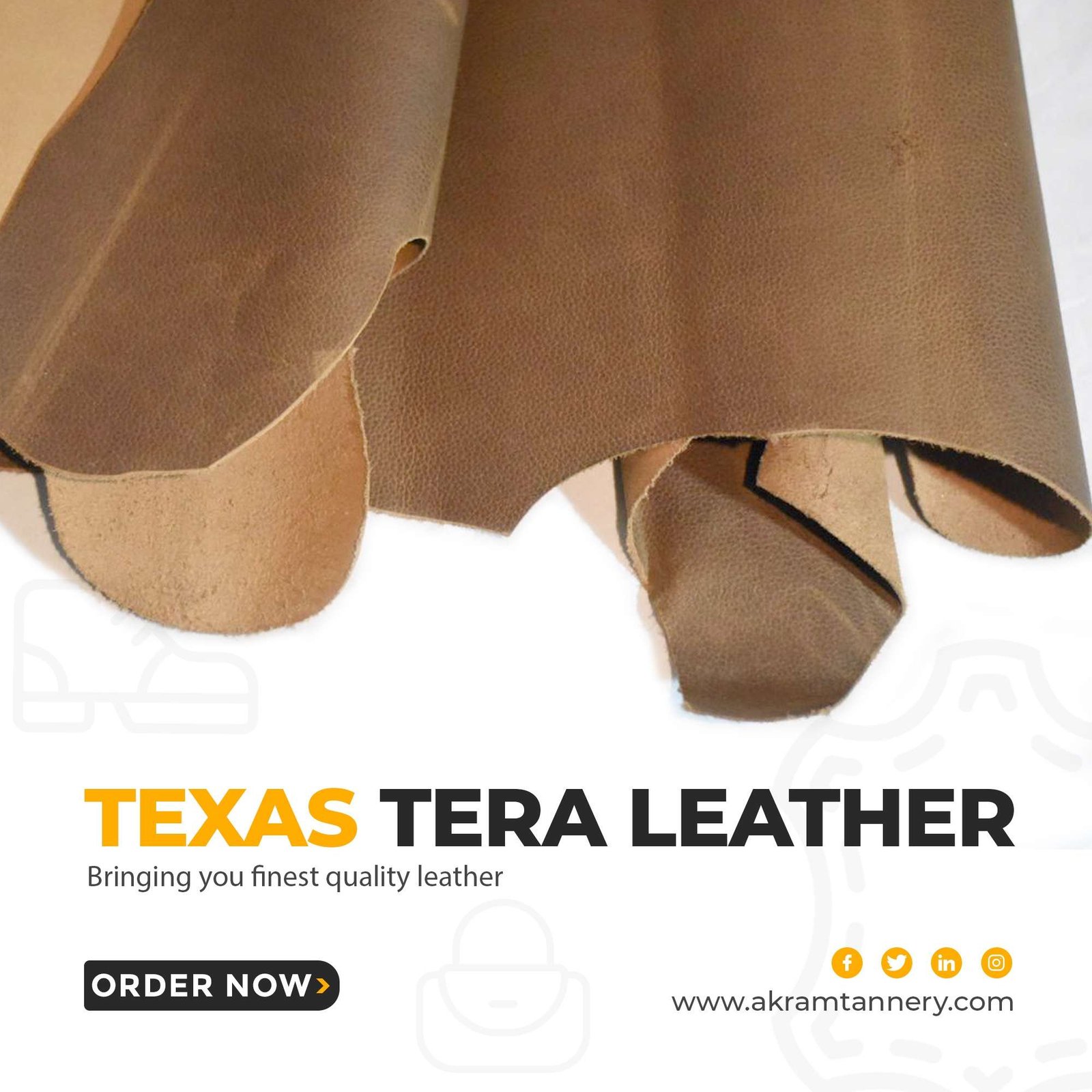Texas Tera Leather - Harness & Saddle Leather - Akram Tannery Kasur