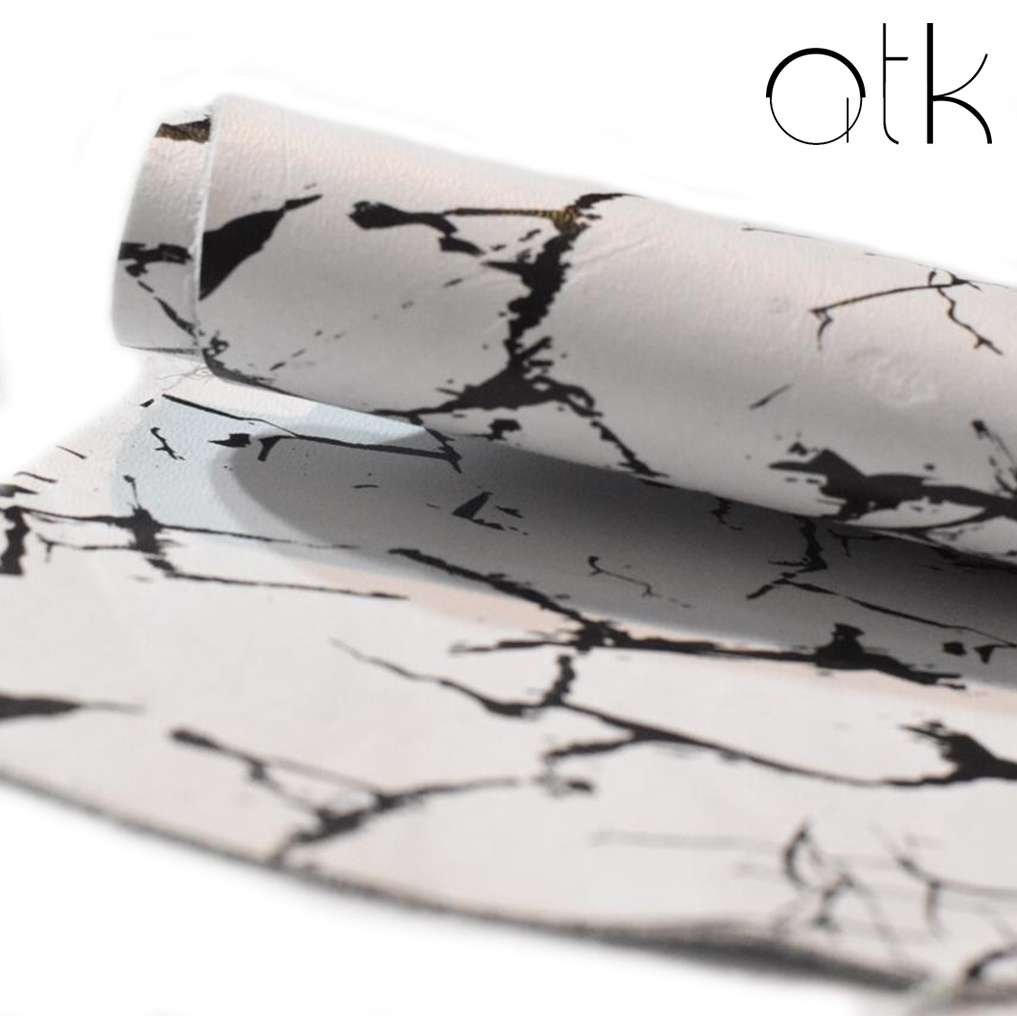 White Marble Leather | Akram Tennery Kasur
